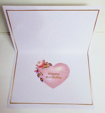 Pink Floral Heart Insert 1 - CUP953429_719 | Craftsuprint