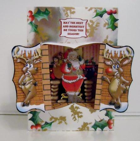 Secret Santa 3D Card Kit - CUP260337_905 | Craftsuprint