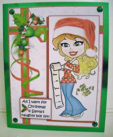 Teen Diva Christmas Quick Card - CUP471291_1209 | Craftsuprint