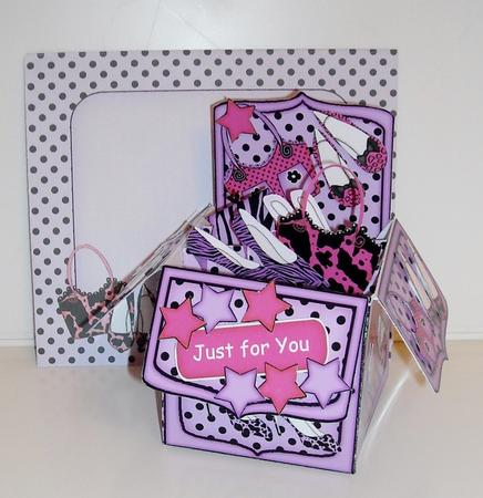 3D Handbags & Shoes Rubber Band Pop Up Box Card - CUP544022_359 ...