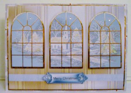 Christmas Church Winter View Card and Toppers - CUP550482_8 | Craftsuprint