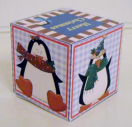 All in One Gift Box - Christmas Penguins - CUP552245_66 | Craftsuprint