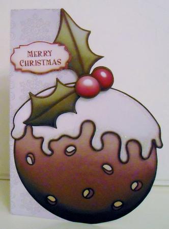 Figgy Pudding Shape Card A5 - CUP560750_2013 | Craftsuprint