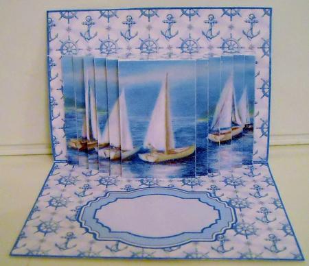 Pop Up Scene Boats 3D Card Kit - CUP385958_68 | Craftsuprint