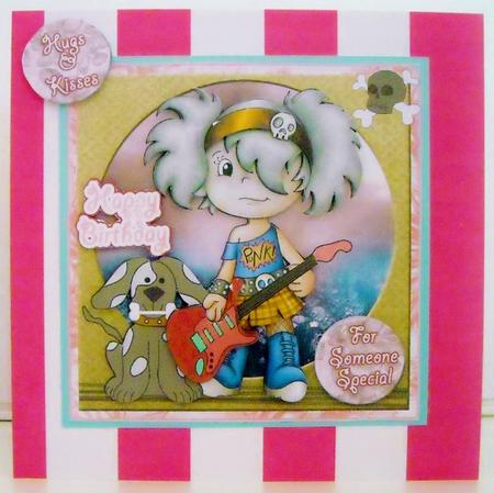 Mini Kit- Little Miss Punk- Oh So Cute #5 - CUP619065_986 | Craftsuprint