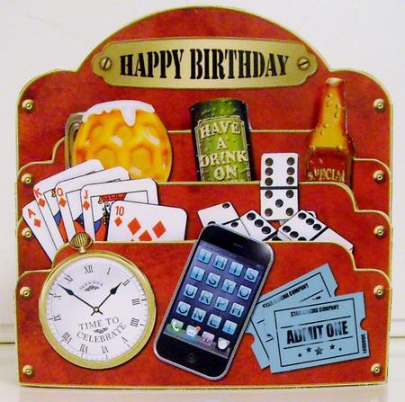 3D Just for Men Pop Out Card Kit - CUP253951_359 | Craftsuprint