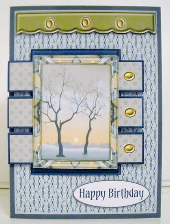 Rectangle Sketch Card - Winter Sunset - CUP654583_66 | Craftsuprint