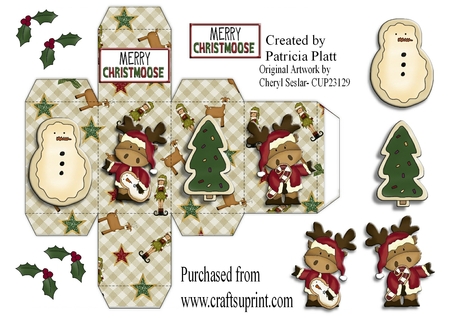 Total of 10 files. Gift box template - CUP1182660_92733 | Craftsuprint