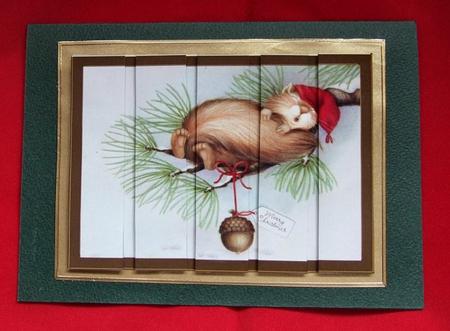 Christmas Dormouse with Present Card Front and Panels - CUP23320_10 ...