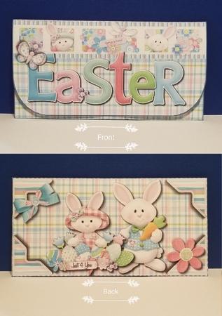EASTER BUNNY MONEY WALLET - CUP760526_2049 | Craftsuprint