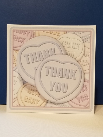 Thank You Sweet Heart Shell Edged Corner side stacker - CUP852700_359 ...