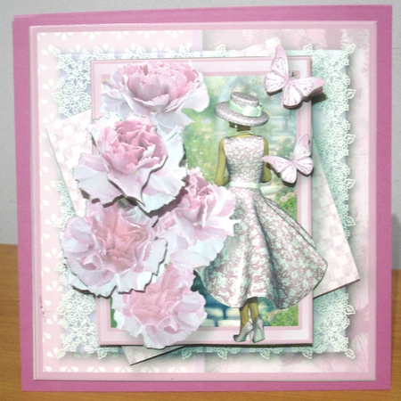 Pink Carnations - Multi-Layer Card Mini Kit - CUP791044_1648 | Craftsuprint