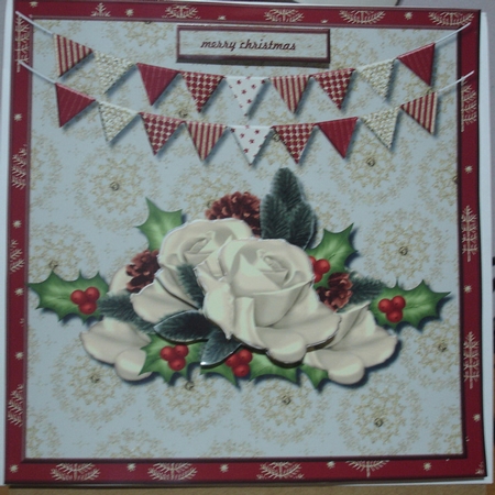 Christmas roses Quick card - CUP893433_936 | Craftsuprint
