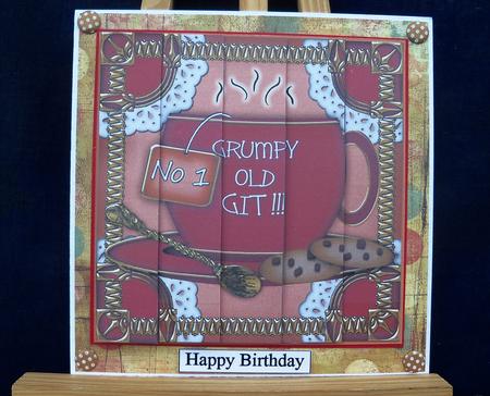 Grumpy Old Git Cuppa 5in One Side Stacker - Photo by Pauline Worthington