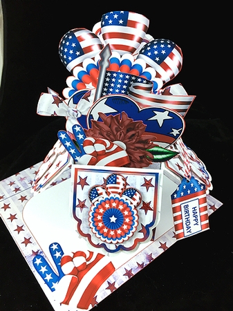 Freedom birthday pop up box card kit - CUP891183_1031 | Craftsuprint