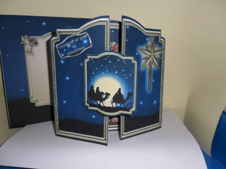 Holy Nativity Christmas Gatefold Card Kit - CUP363566_1648 | Craftsuprint