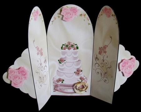 Wedding Cake, Tri Fold - CUP176983_415 | Craftsuprint