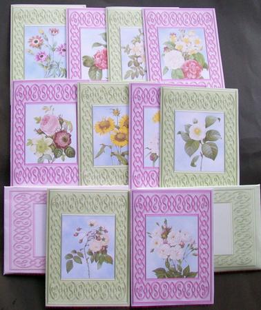 10 Floral Notelets with Colour Matched Envelopes Kit - CUP278527_1504 ...