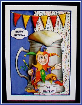 Birthday Celebration with Jester and a Pint - CUP395444_653 | Craftsuprint