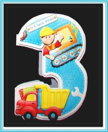 Little Digger Age 3 - Shaped Card Mini Kit - CUP412090_614 | Craftsuprint