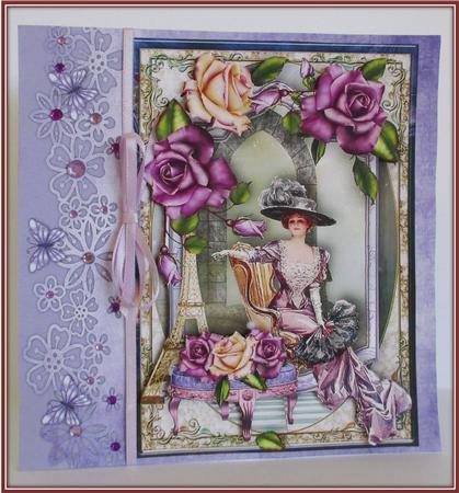 Vintage Lady Female Card - CUP526612_1812 | Craftsuprint