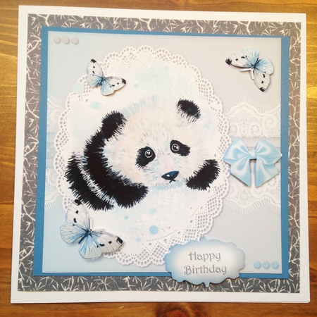 Panda and Butterflies - CUP852799_43136 | Craftsuprint