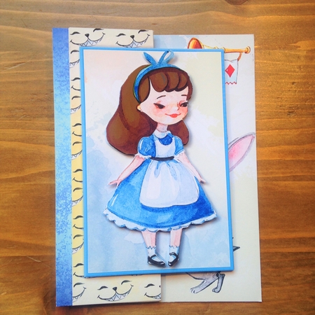 Alice In Wonderland Water Color Fold Back Mini Kit - Photo by Rebecca Ruff