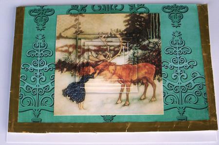 Dark Green Metallic Christmas Trees A4 Backing Paper - CUP256612_10 ...