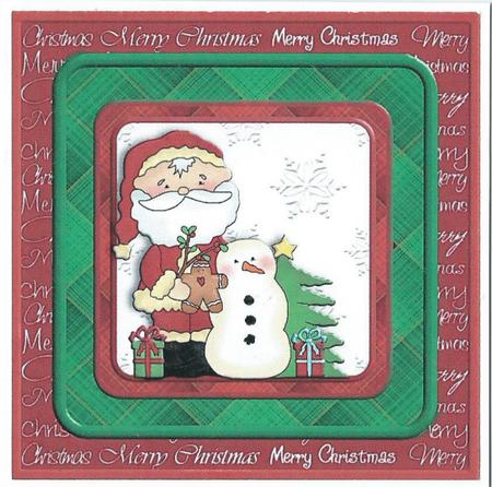 Christmas Santa and Friends Square Topper - CUP359143_1416 | Craftsuprint