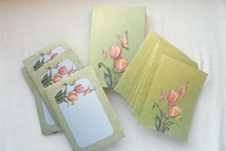 Tulips Folder Notelet Kit - CUP201689_452 | Craftsuprint