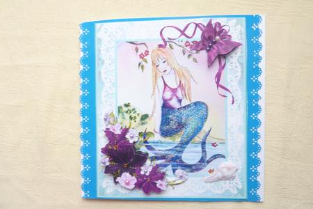 Watercolour Mermaid Decoupage Sheet - CUP313109_117 | Craftsuprint