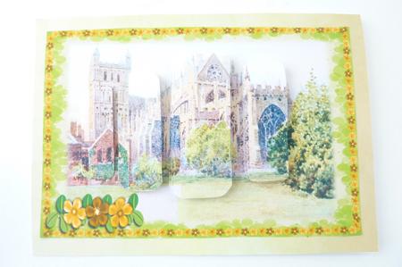 Vintage Exeter Cathedral Panel Card - CUP609293_819 | Craftsuprint