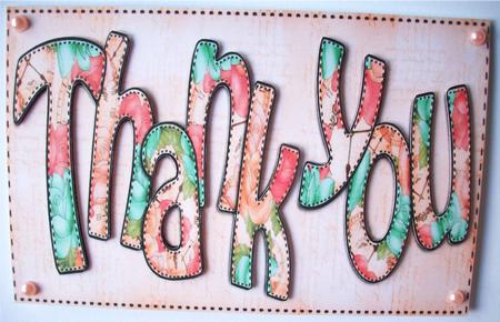 Large Dl Thank You Card & 3D Decoupage - CUP420958_359 | Craftsuprint
