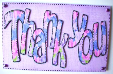 Large Dl Thank You Card & 3D Decoupage - CUP424672_359 | Craftsuprint
