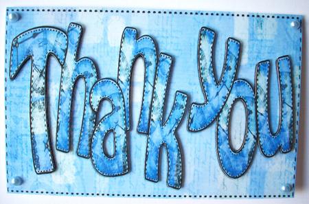 Large Dl Thank You Card & 3D Decoupage - CUP430903_359 | Craftsuprint