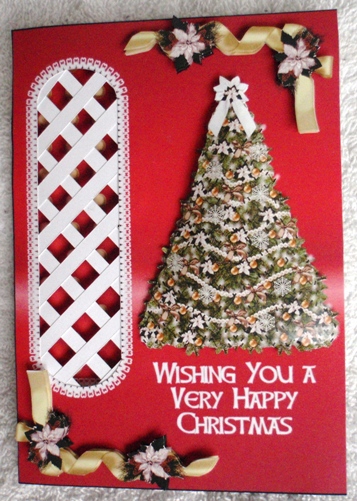 Christmas Tree Trellis Card Kit - CUP249962_66 | Craftsuprint