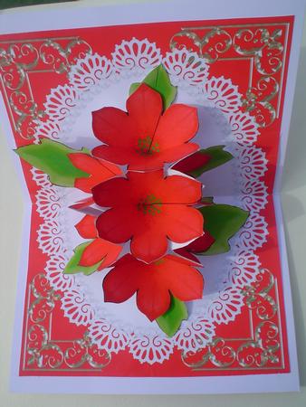 Poinsettia Pop-up Flowers Kit - CUP117650_173 | Craftsuprint