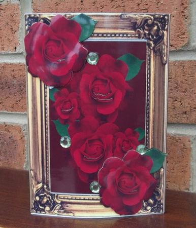 Inside Out Card Classic Red Roses - CUP204248_49 | Craftsuprint