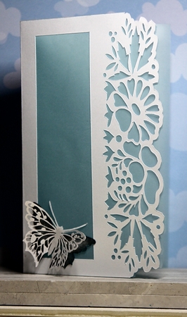 Border Edge Card 18 with Butterfly - CUP691108_198 | Craftsuprint