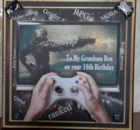 The Gamer Card Front Kit - CUP841801_1483 | Craftsuprint