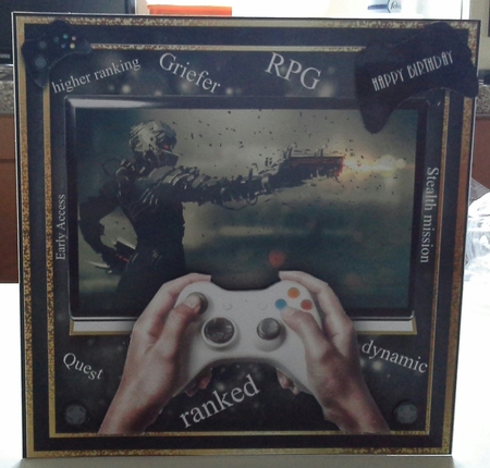 The Gamer Card Front Kit - CUP841801_1483 | Craftsuprint