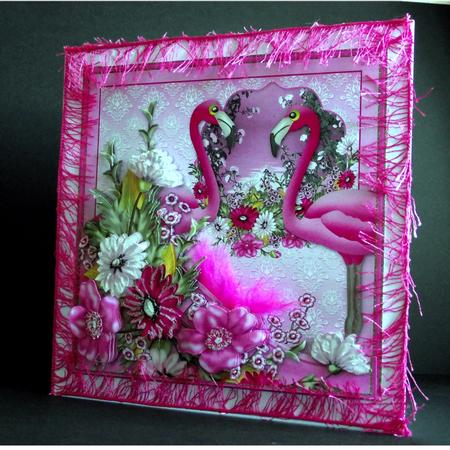 Pink Flamingo Bouquet 8x8 Kit - CUP610242_1784 | Craftsuprint