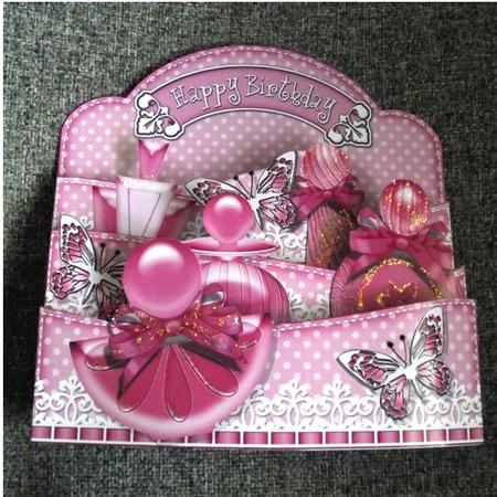 3D Perfume and Butterflies Pop Out Card Kit - CUP628370_359 | Craftsuprint