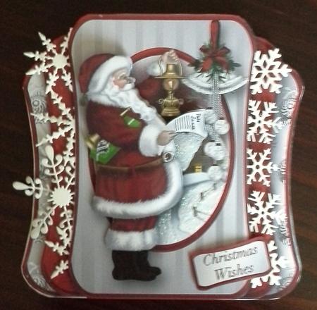 Santa's List - Three Layer Card Mini Kit - CUP629987_1648 | Craftsuprint