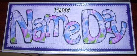 Happy Name Day Large Dl Quick Card 3D Decoupage - CUP425988_359 ...