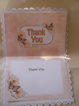 5x7 Thank You Flowers & Butterflies 3D Decoupage - CUP555042_359 ...