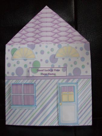 New Home House Shaped Card Optional Layers - Photo by Sarah Carpenter