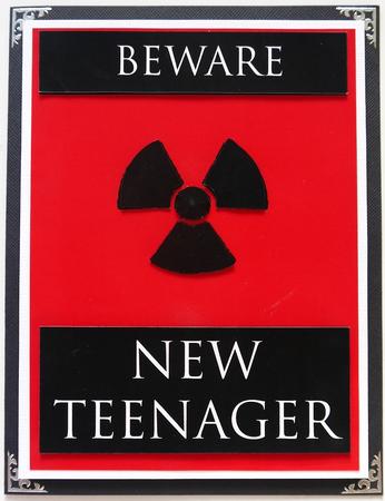 Beware New Teenager - in Red - CUP253053_1269 | Craftsuprint