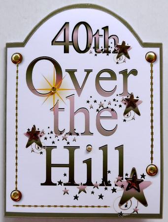 40th Over the Hill Card 2 - CUP165966_99 | Craftsuprint
