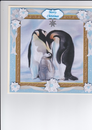 BLUE CHRISTMAS PENGUIN FAMILY - CUP824126_25427 | Craftsuprint